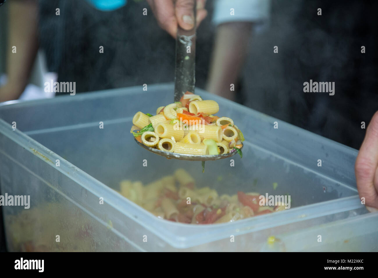 Rome, Italy. 03rd Feb, 2018. First anniversary of the project "Pasto ...