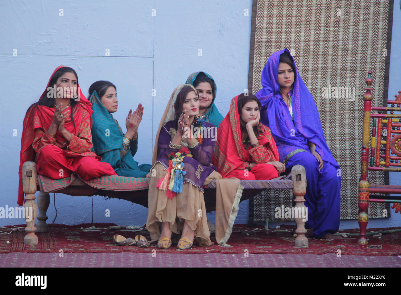 Pakistani artists perform during Culture Show at Bagh-e-Jinnah Open Air ...