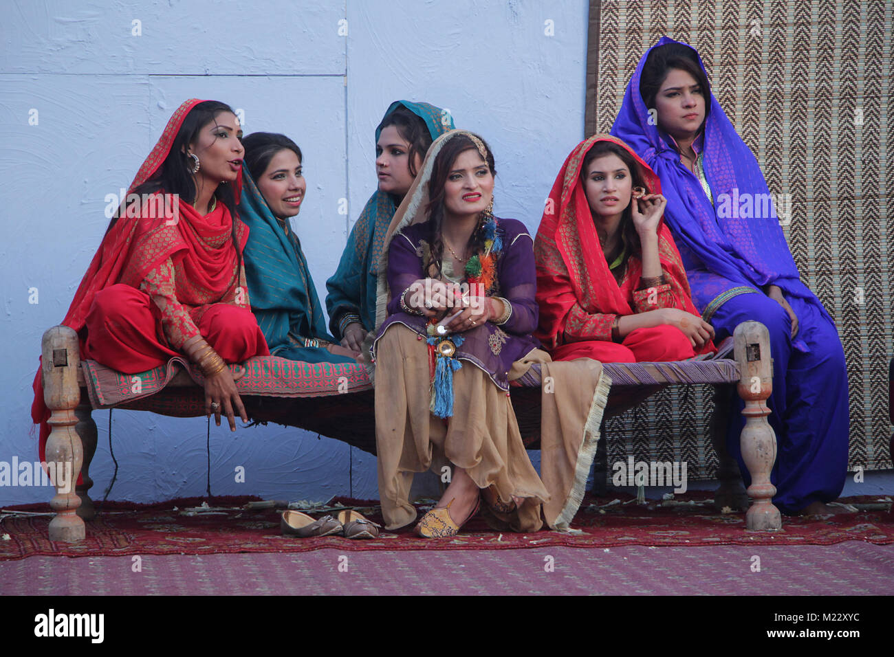 Pakistani artists perform during Culture Show at Bagh-e-Jinnah Open Air ...