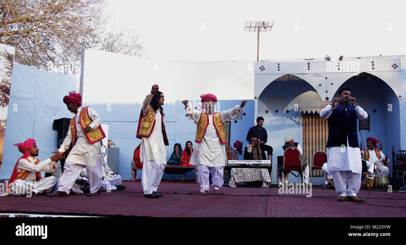 Pakistani artists perform during Culture Show at Bagh-e-Jinnah Open Air ...