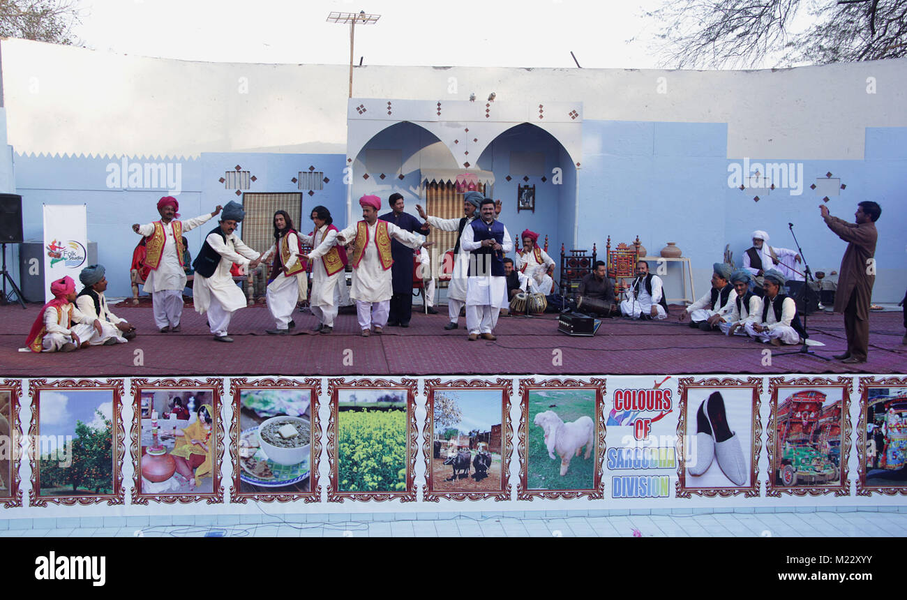 Pakistani artists perform during Culture Show at Bagh-e-Jinnah Open Air ...