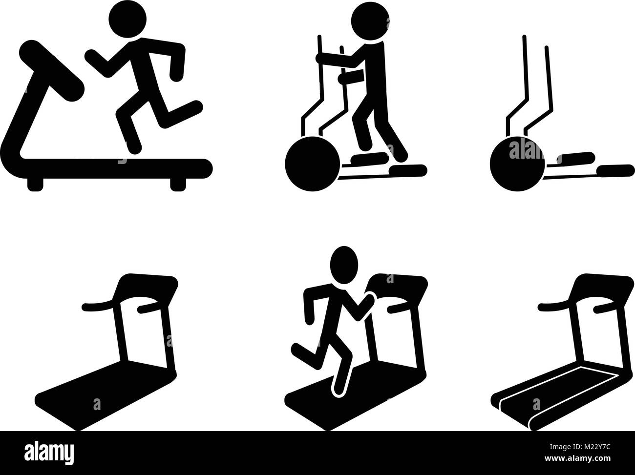 Elliptical machine symbol hi-res stock photography and images - Alamy