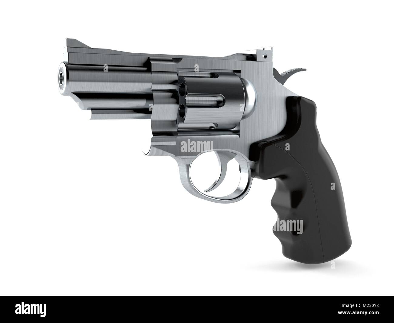 Gun isolated on white background Stock Photo - Alamy