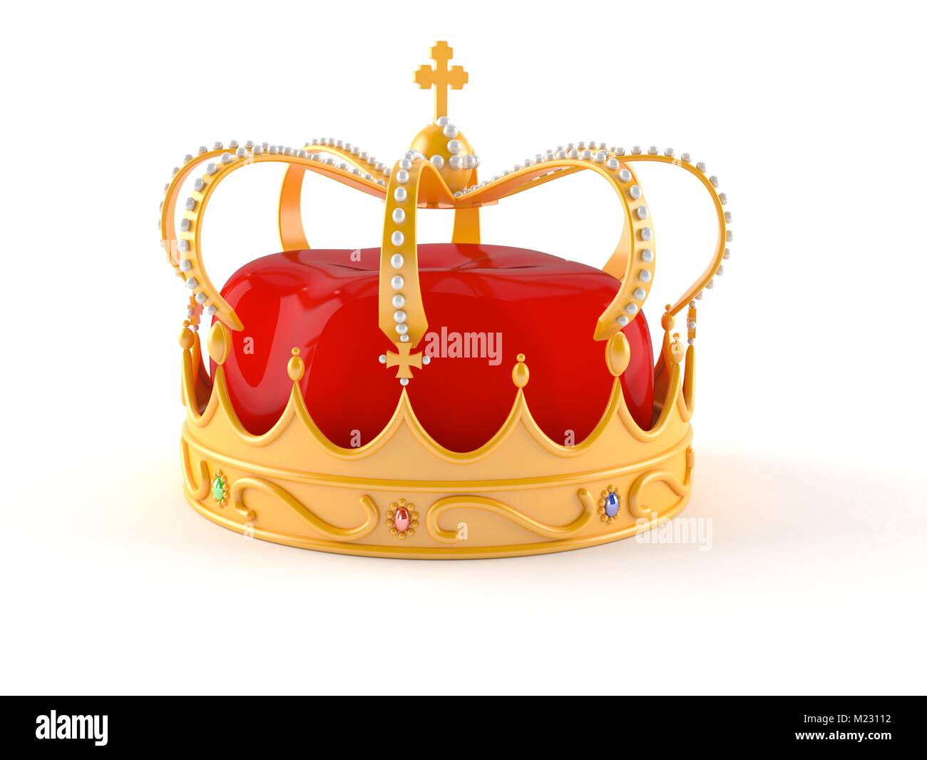 Crown isolated on white background Stock Photo - Alamy