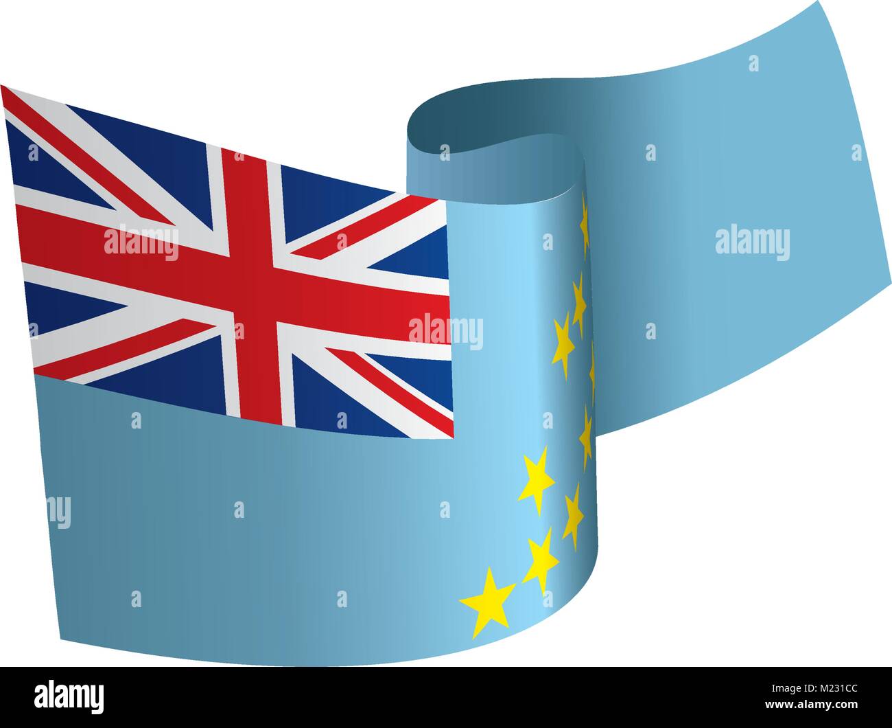 Tuvalu flag, vector illustration Stock Vector Image & Art - Alamy