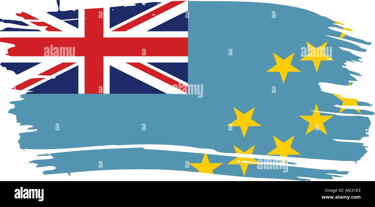 Tuvalu flag, vector illustration Stock Vector Image & Art - Alamy
