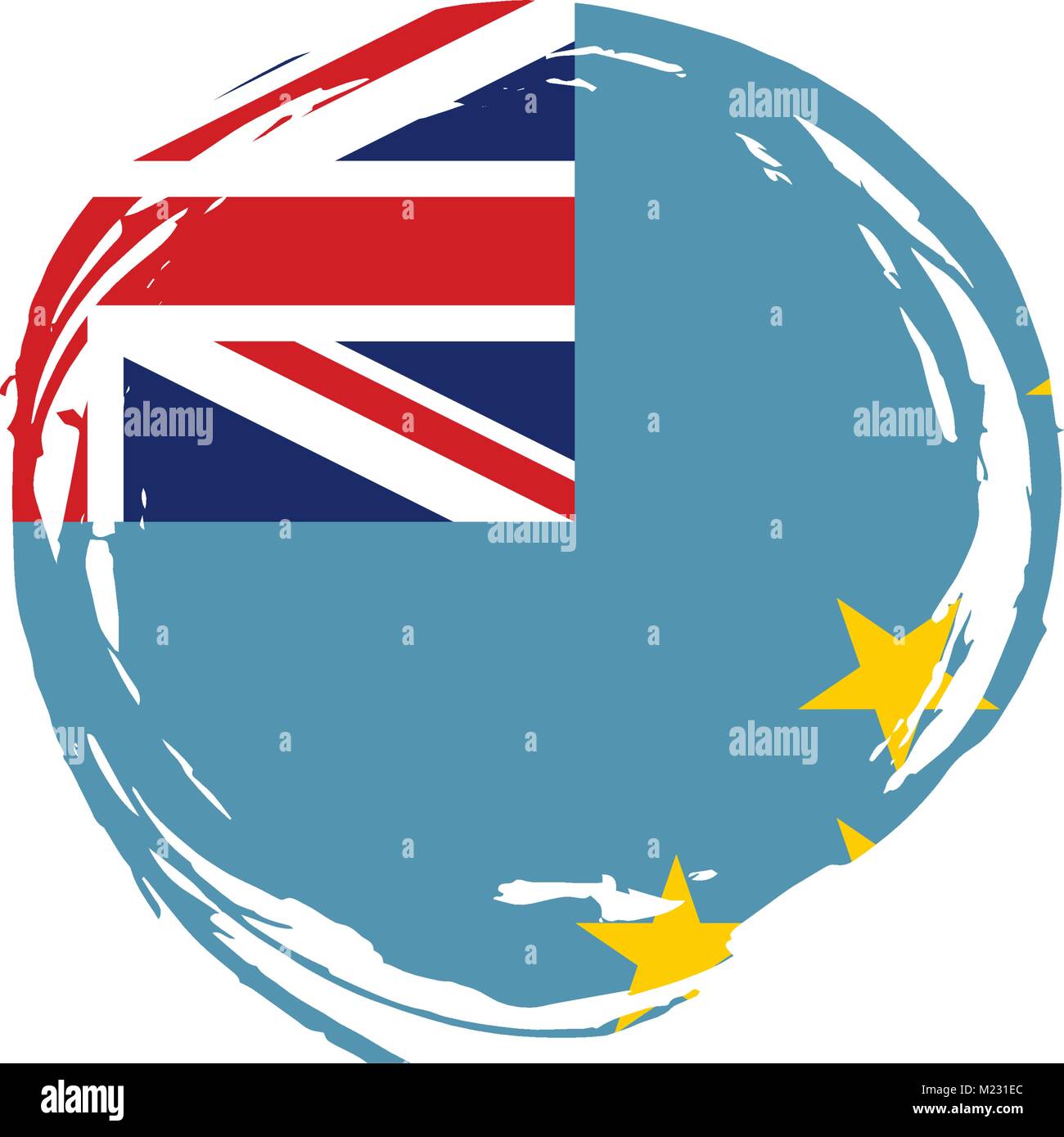 Tuvalu flag, vector illustration Stock Vector Image & Art - Alamy