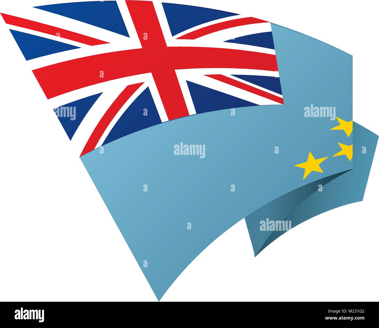 Tuvalu flag, vector illustration Stock Vector Image & Art - Alamy