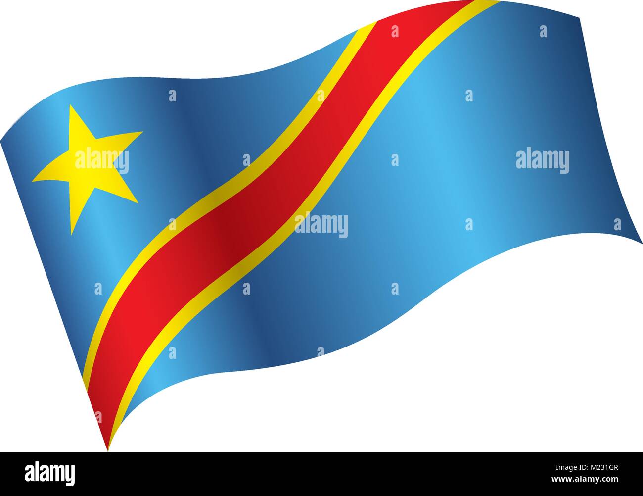 Democratic Republic of the Congo flag Stock Vector Image & Art - Alamy