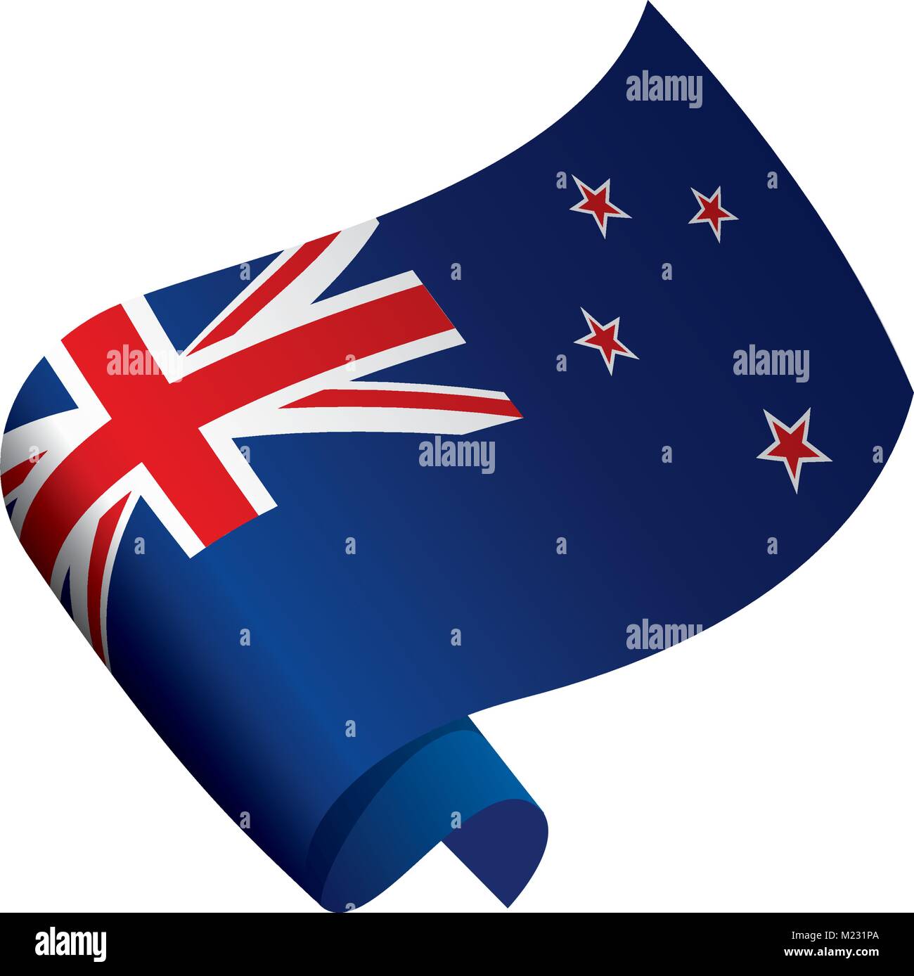 New Zealand flag, vector illustration Stock Vector Image & Art - Alamy