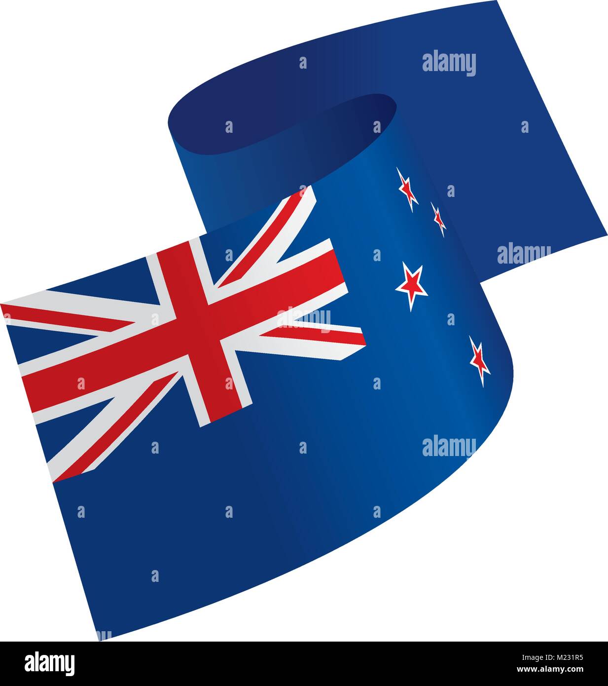 New Zealand flag, vector illustration Stock Vector Image & Art - Alamy