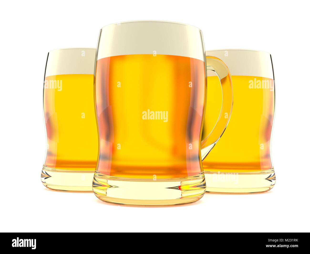 Beers isolated on white background Stock Photo - Alamy