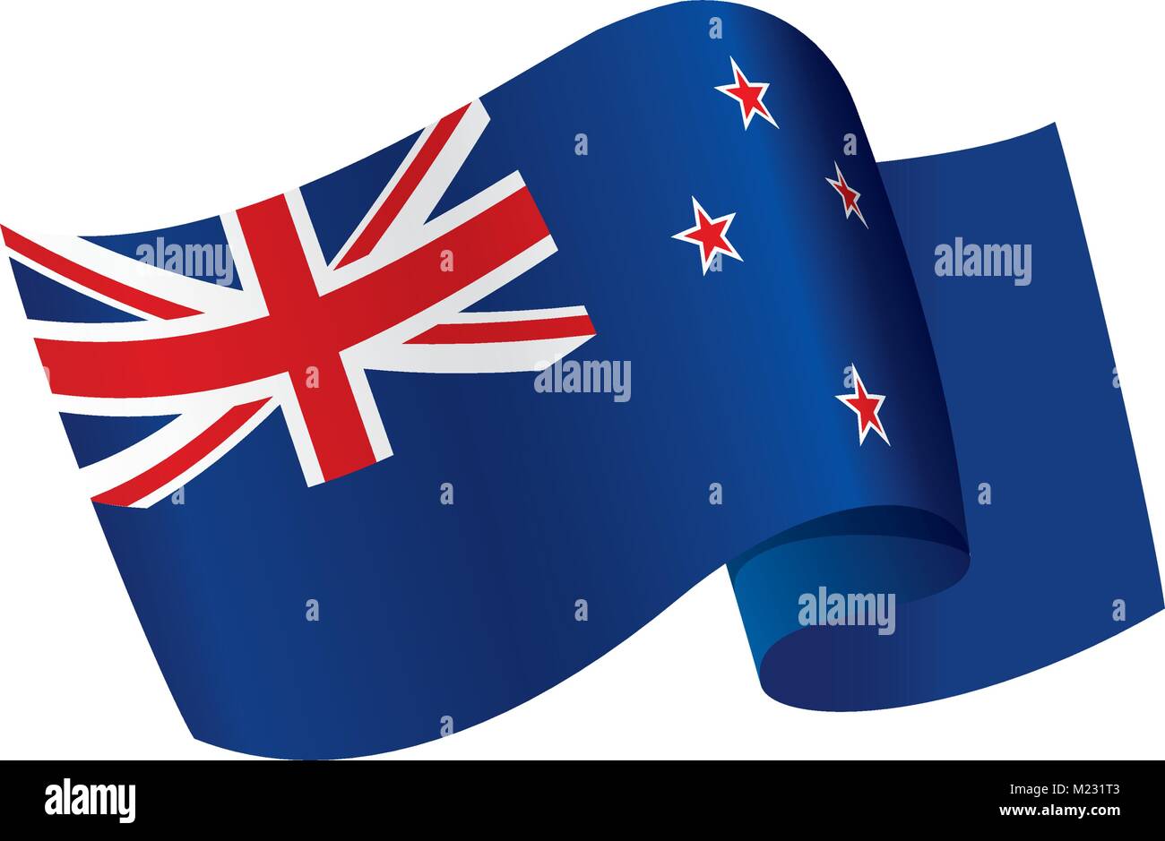 New Zealand flag, vector illustration Stock Vector Image & Art - Alamy