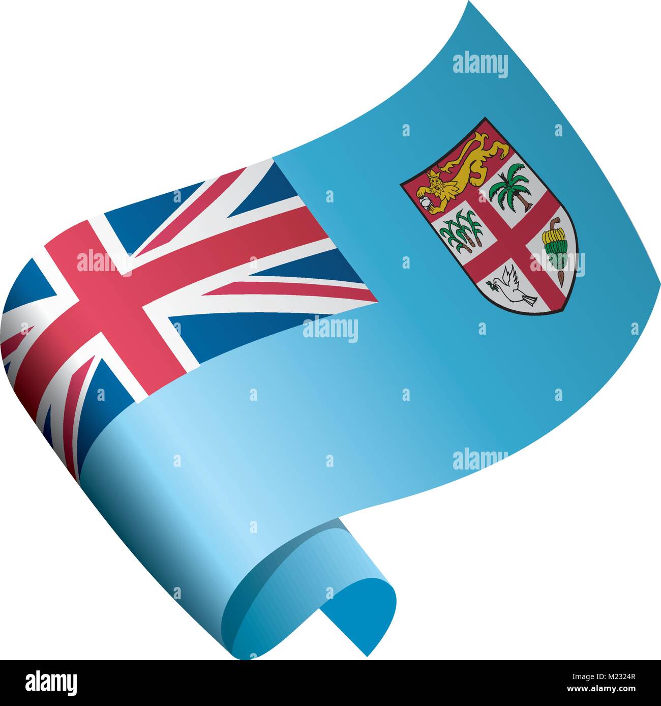 Fiji flag, vector illustration Stock Vector Image & Art - Alamy