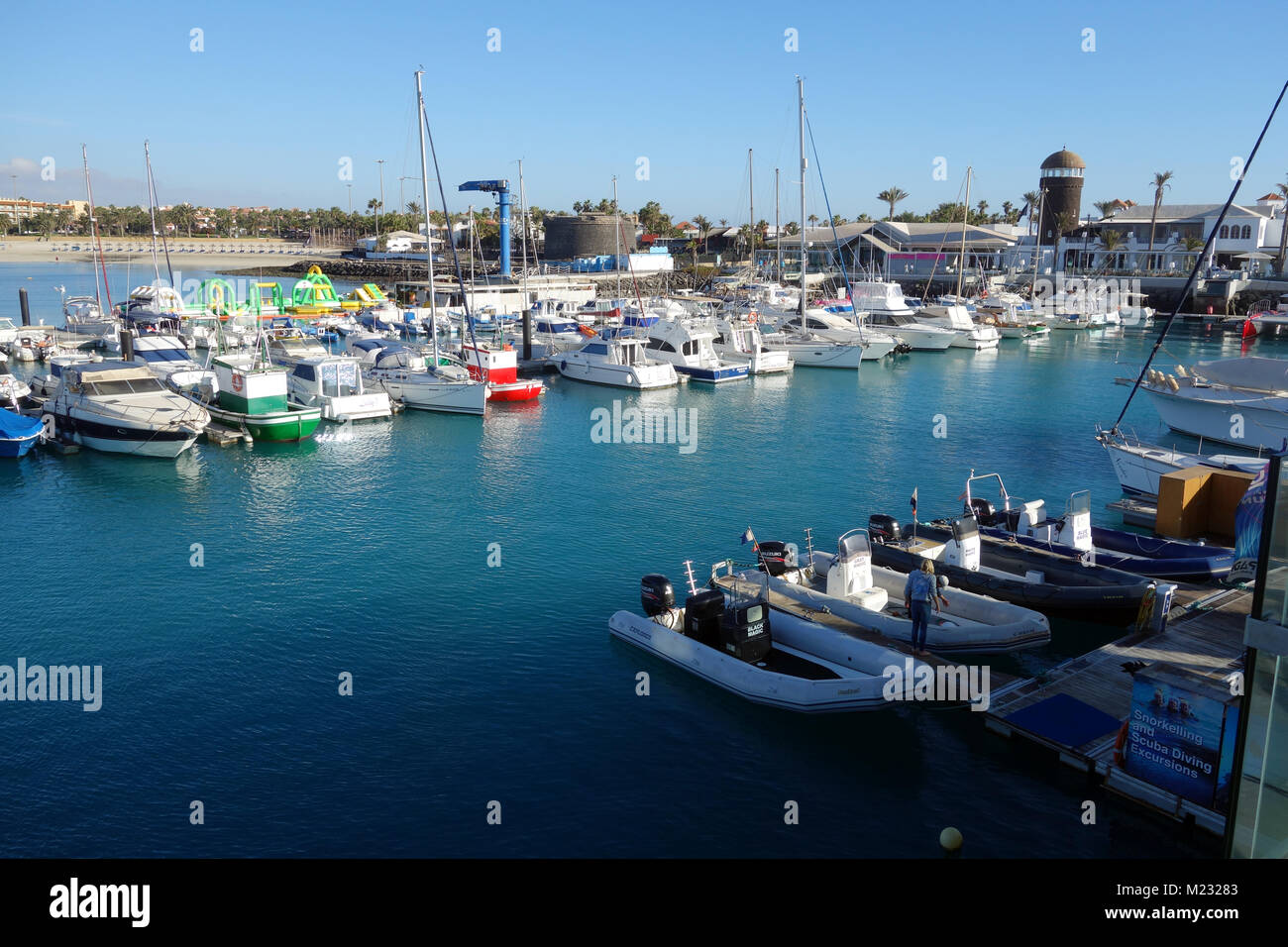 Harbour caleta de fuste fuerteventura hi-res stock photography and ...