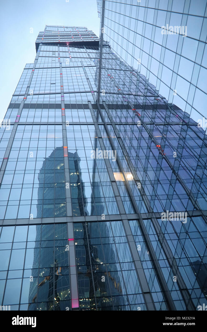 Business center with high skyscrapers Stock Photo - Alamy