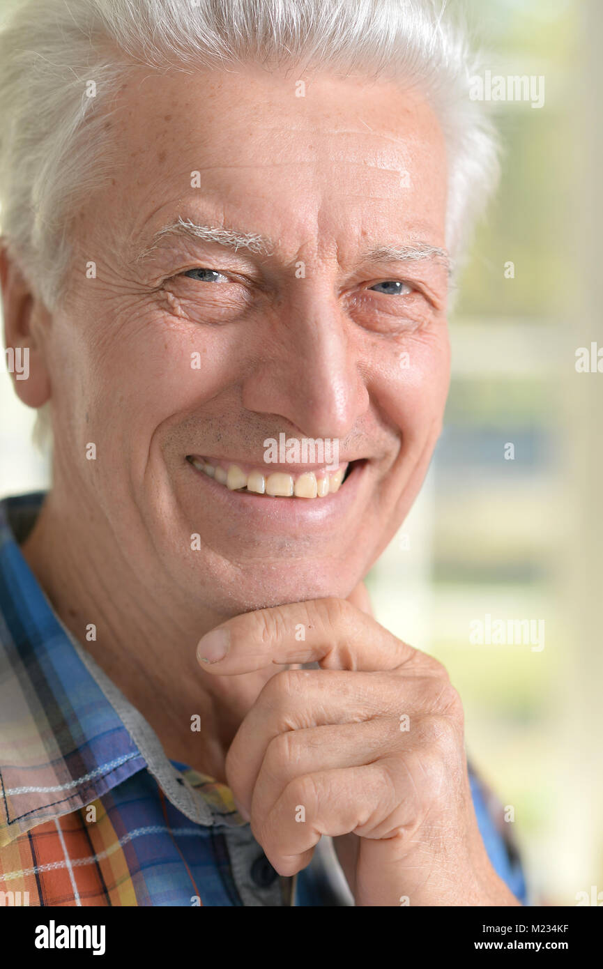 happy senior man Stock Photo - Alamy