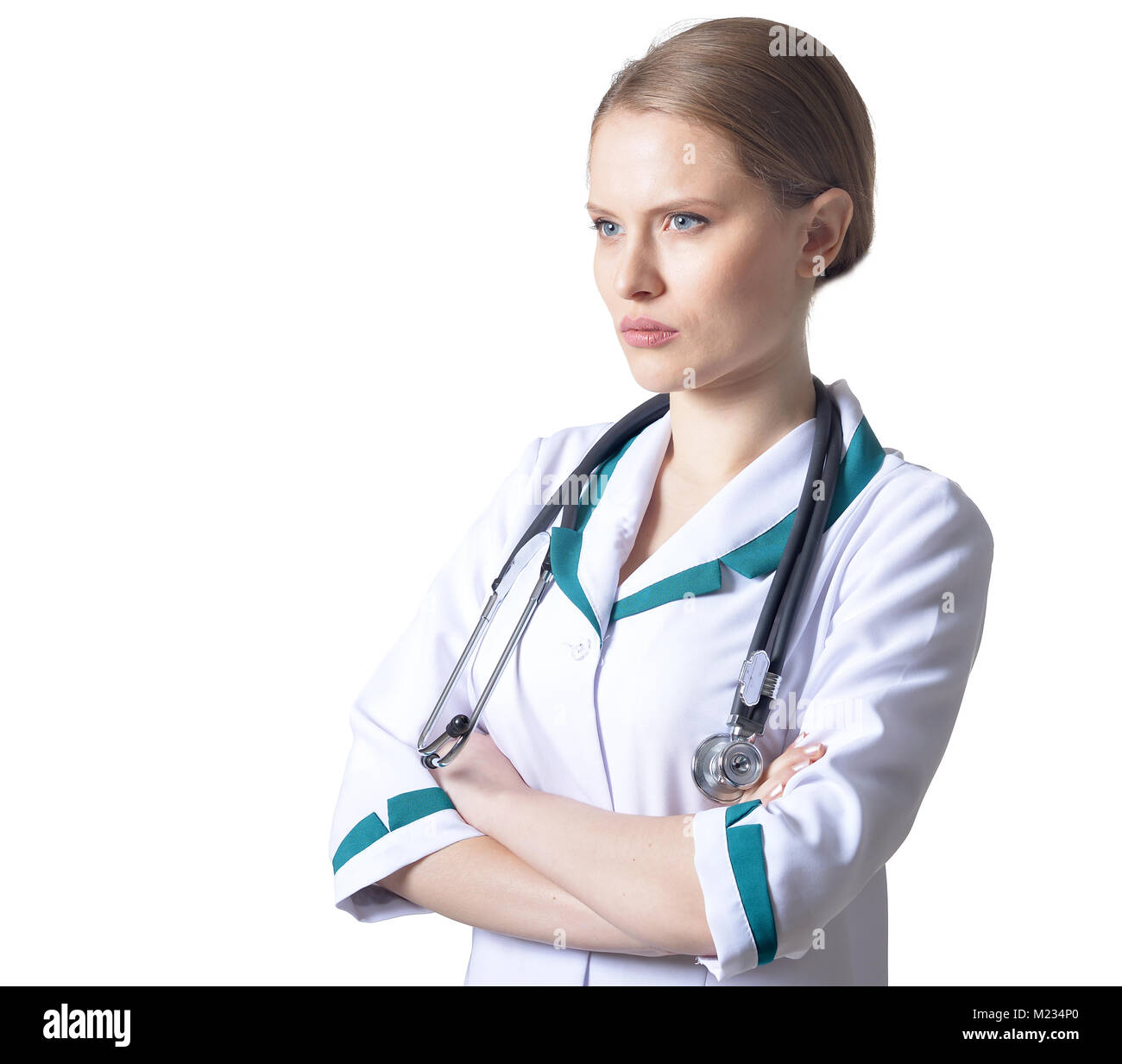 female doctor posing Stock Photo - Alamy