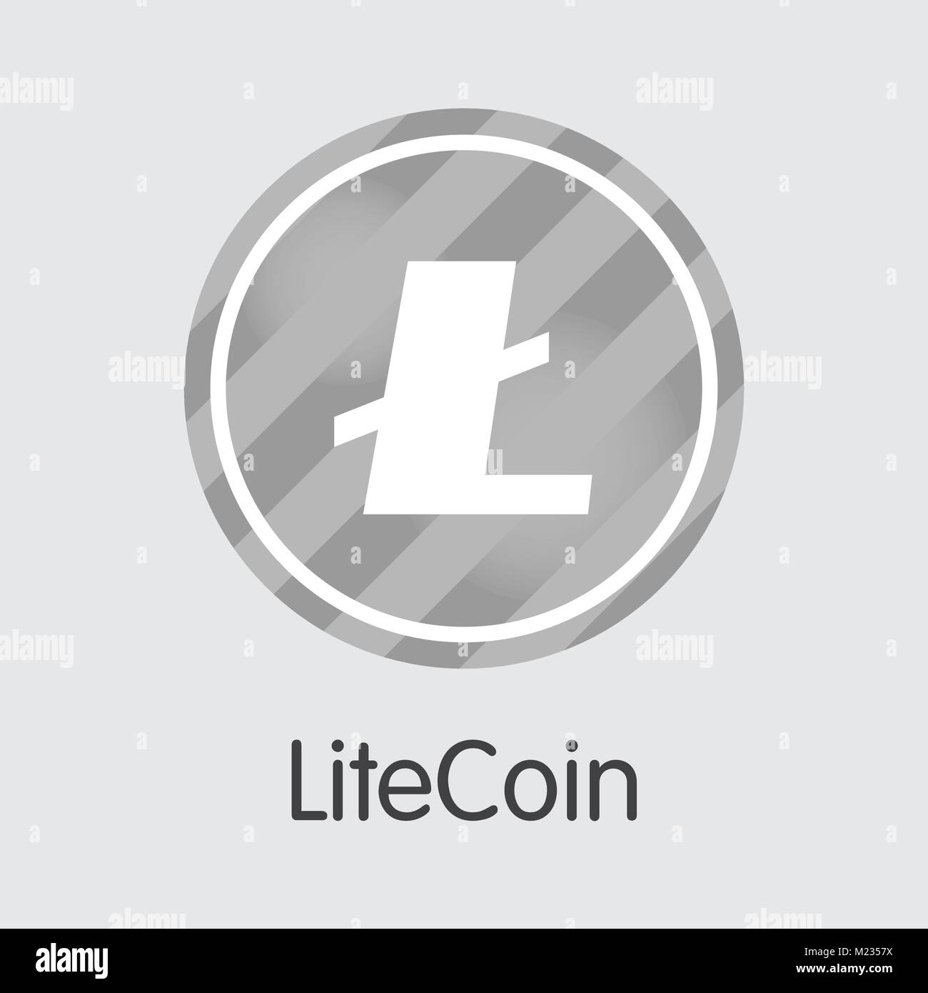 Lite Coin - Vector Icon of Virtual Currency Stock Vector Image & Art ...