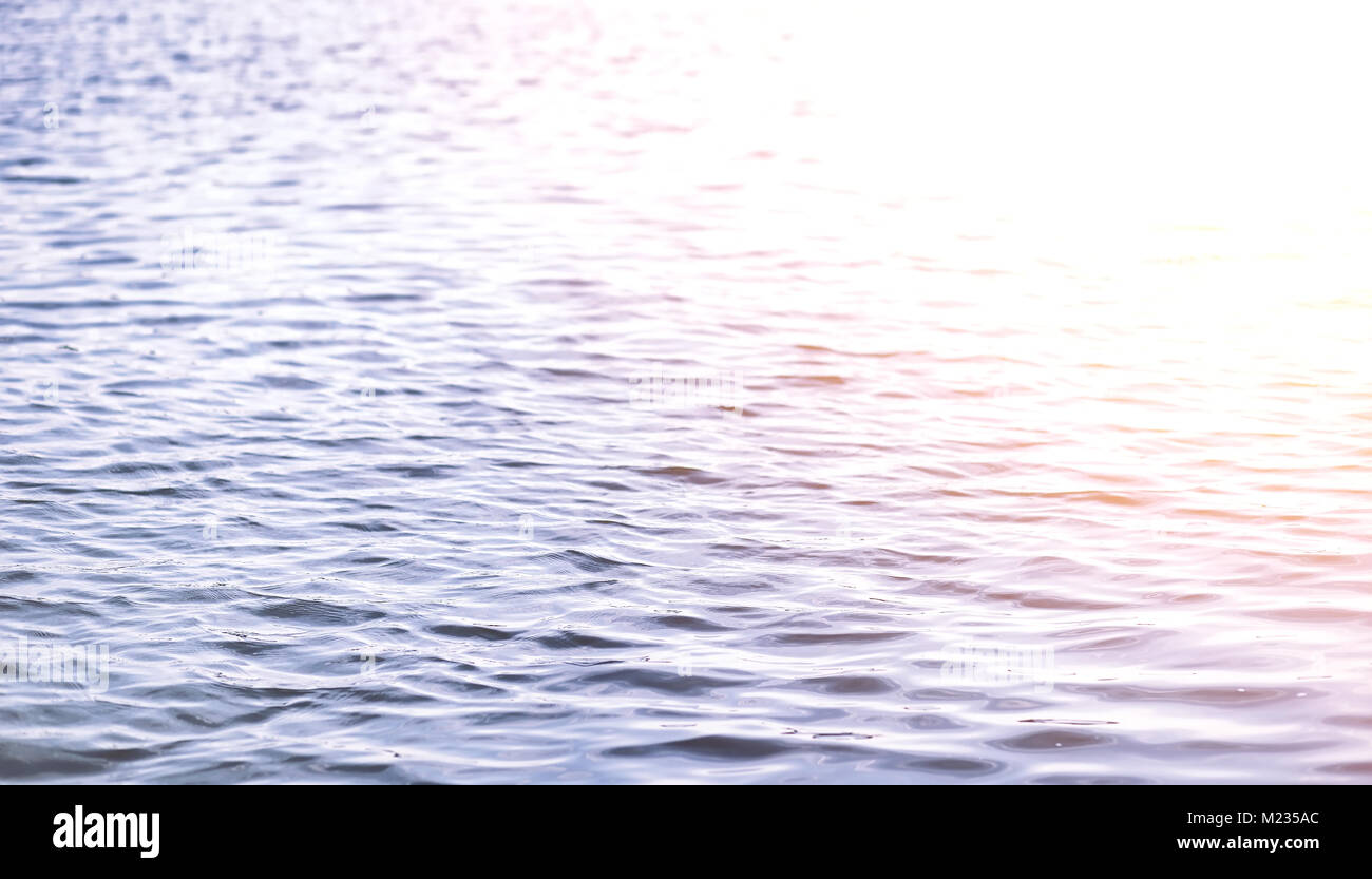 Landscape lake. Texture of water. The lake is at dawn. The mouth Stock ...