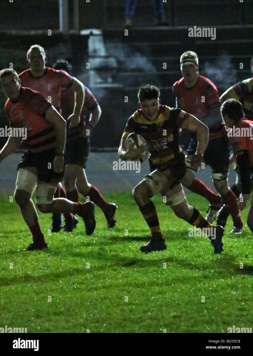 Carmarthen Quins RFC V Aberavon RFC Stock Photo - Alamy