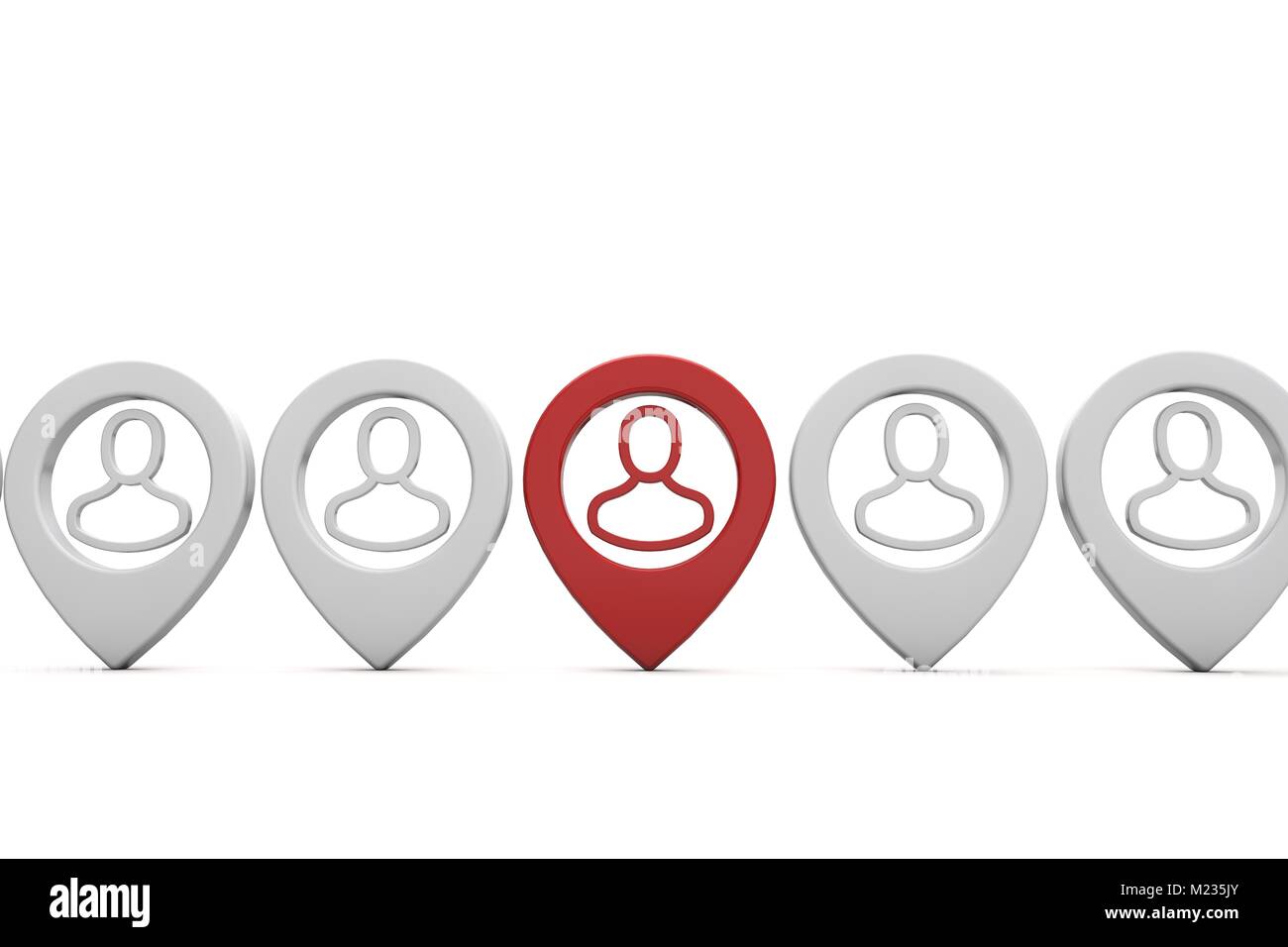 Human resource and team leadership concept. 3D Rendering Stock Photo ...