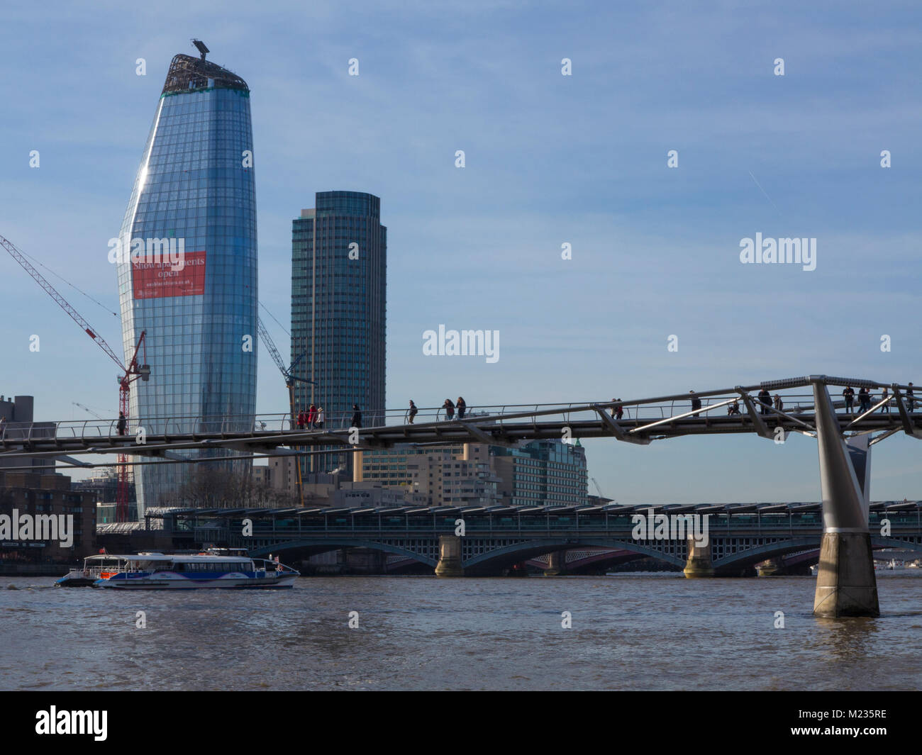 'The Vase', London's newest skyscraper nearing completion in 2018 Stock ...