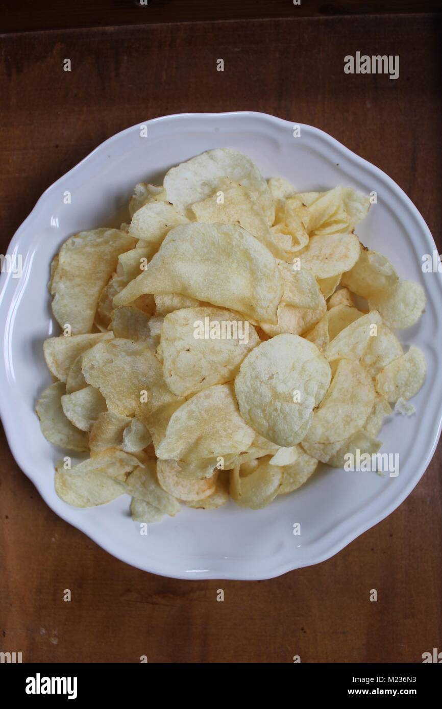 plain potato chips on the side Stock Photo - Alamy