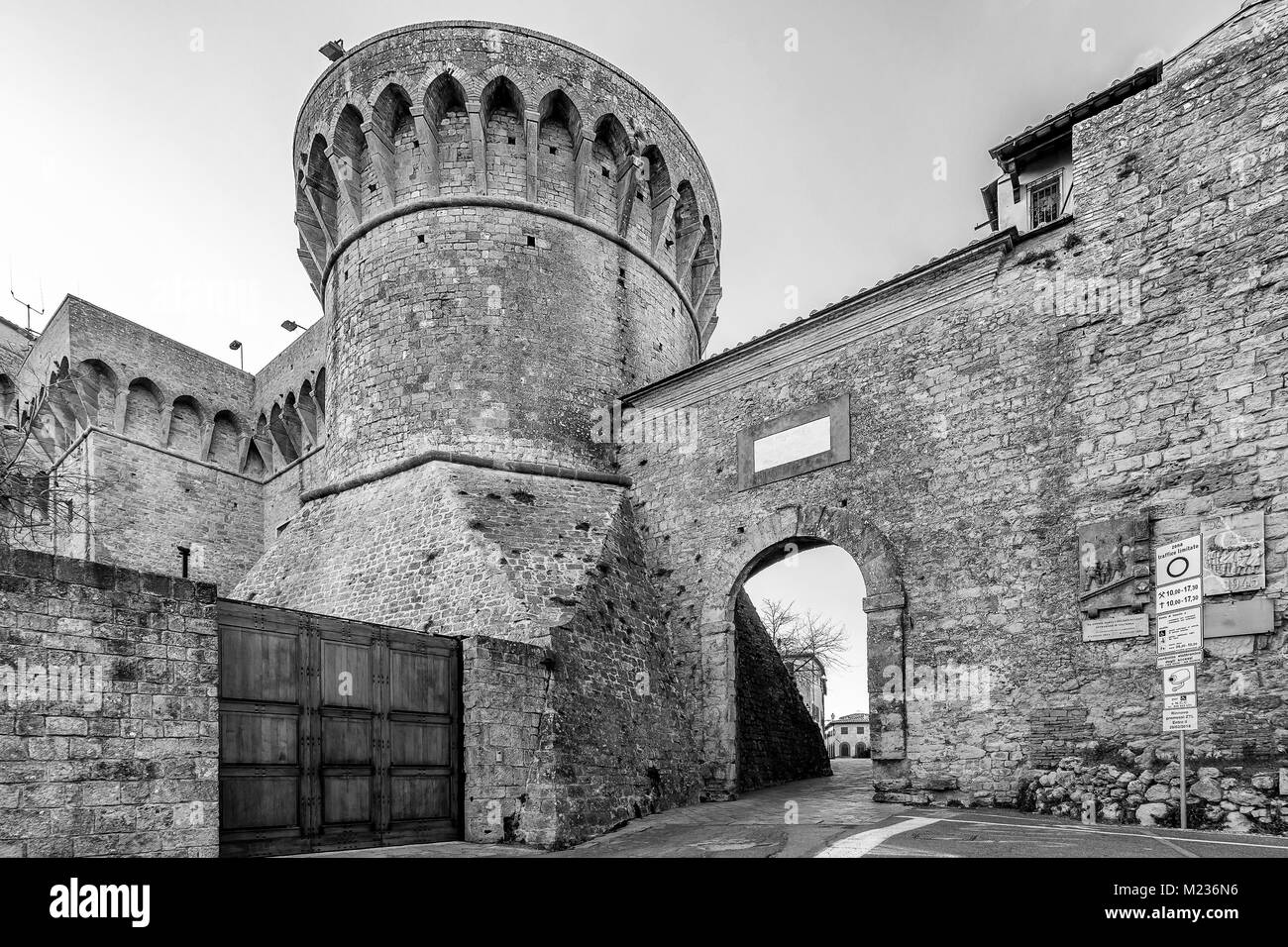 Porta a selci Black and White Stock Photos & Images - Alamy