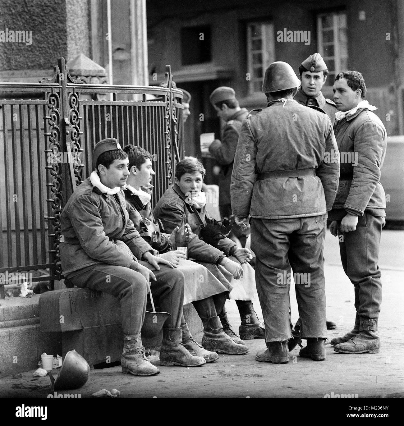 Rescuers after the deadly earthquake of March 1977 in Bucharest ...