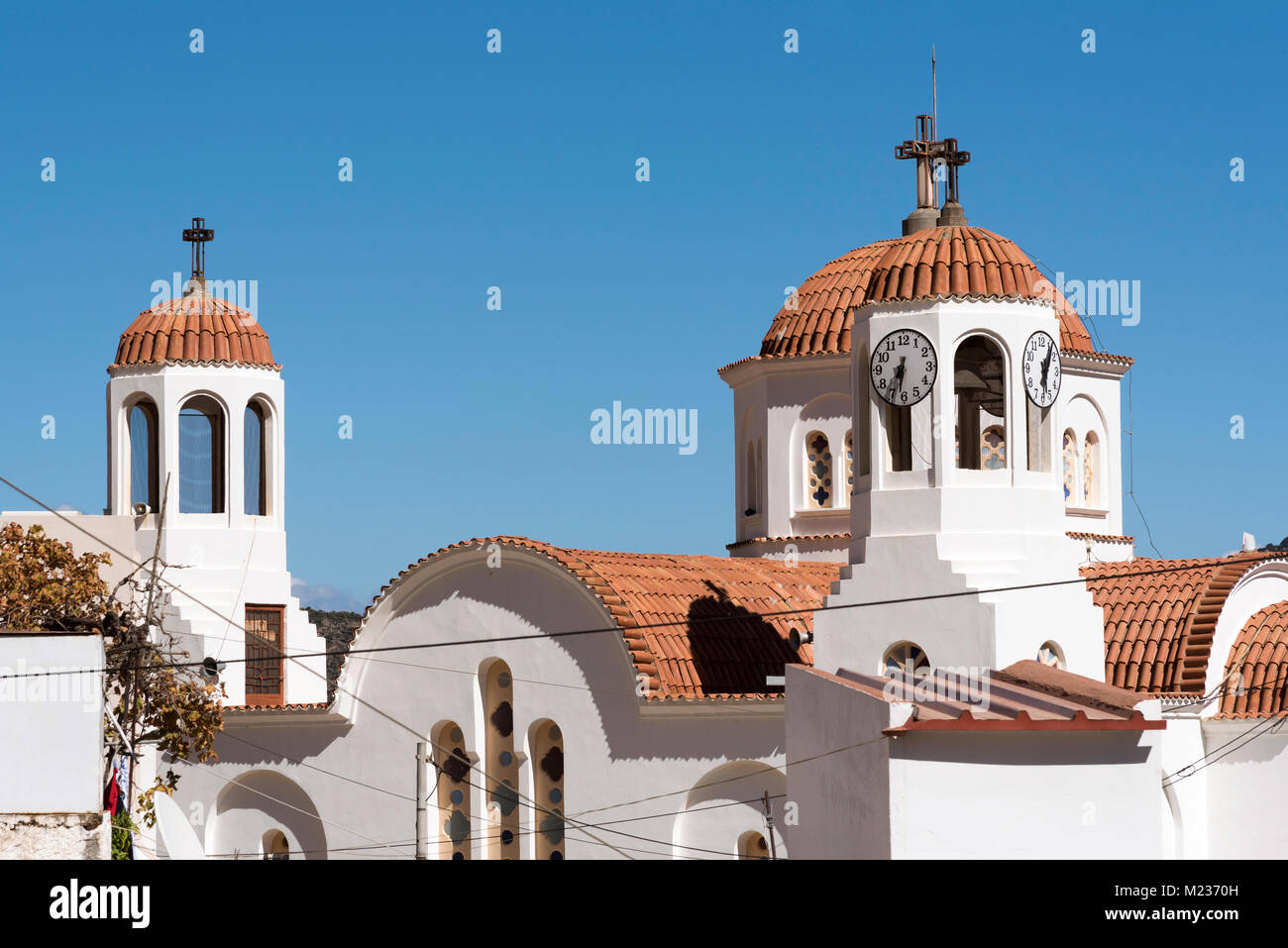 St George Church in Kritsa, Crete, Greece, October 2017. The church is ...