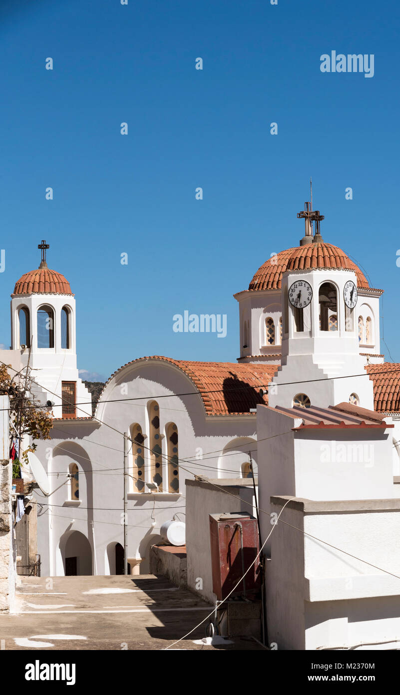 St George Church in Kritsa, Crete, Greece, October 2017. The church is ...