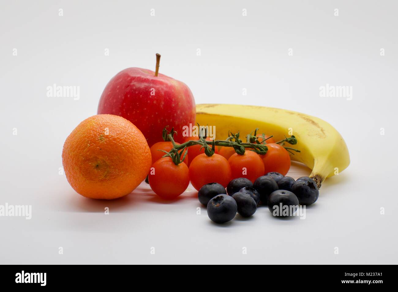 Five a day - A selection of fresh fruit which can give you a well ...