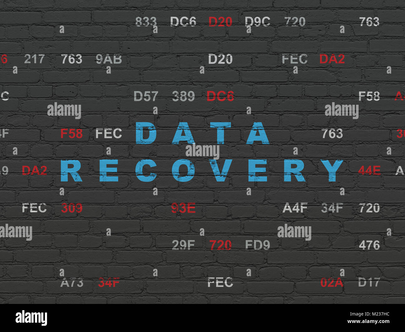 Information concept: Data Recovery on wall background Stock Photo - Alamy