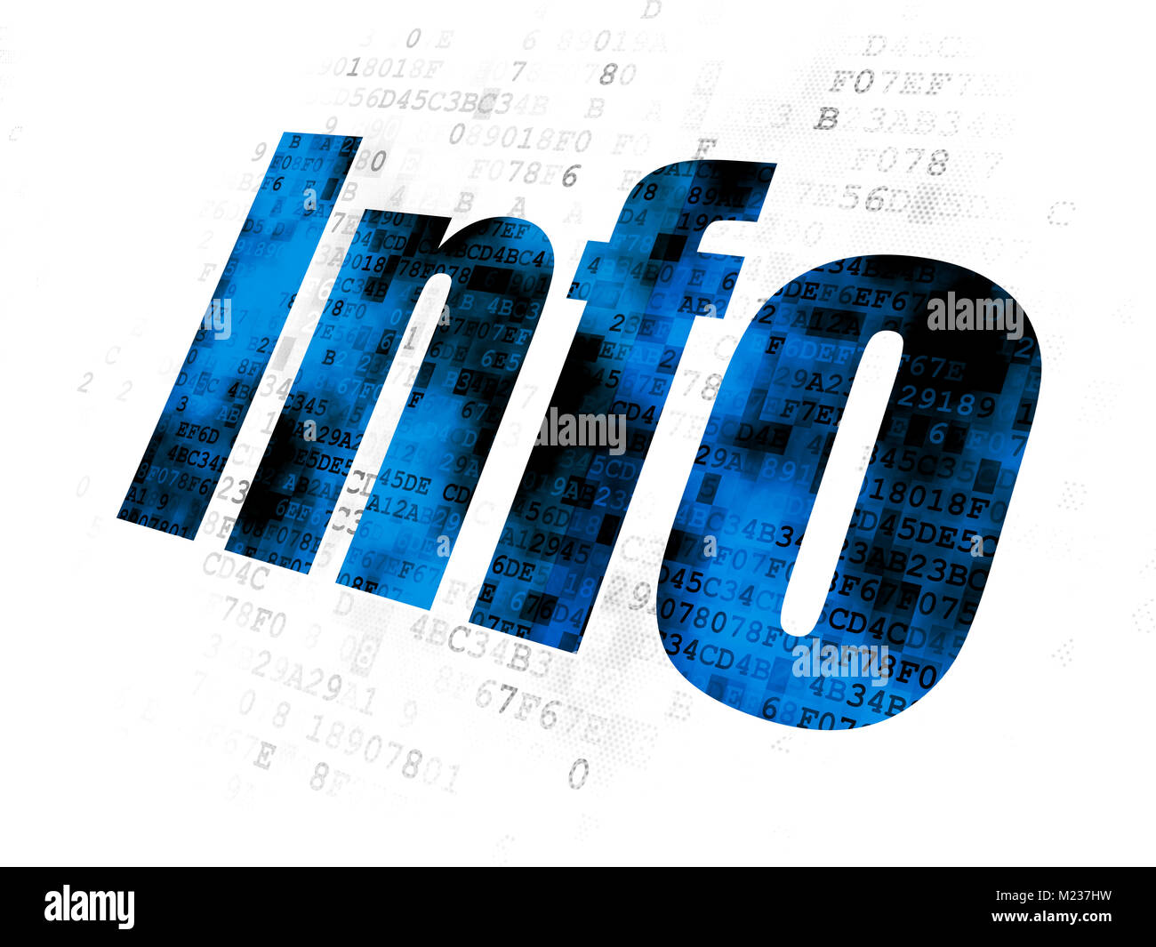 Information concept: Info on Digital background Stock Photo - Alamy