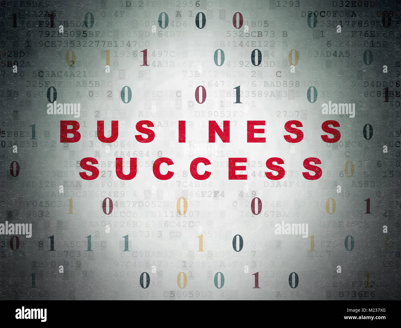 Business concept: Business Success on Digital Data Paper background ...