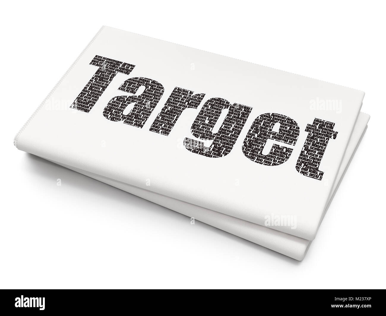 Business concept: Target on Blank Newspaper background Stock Photo - Alamy