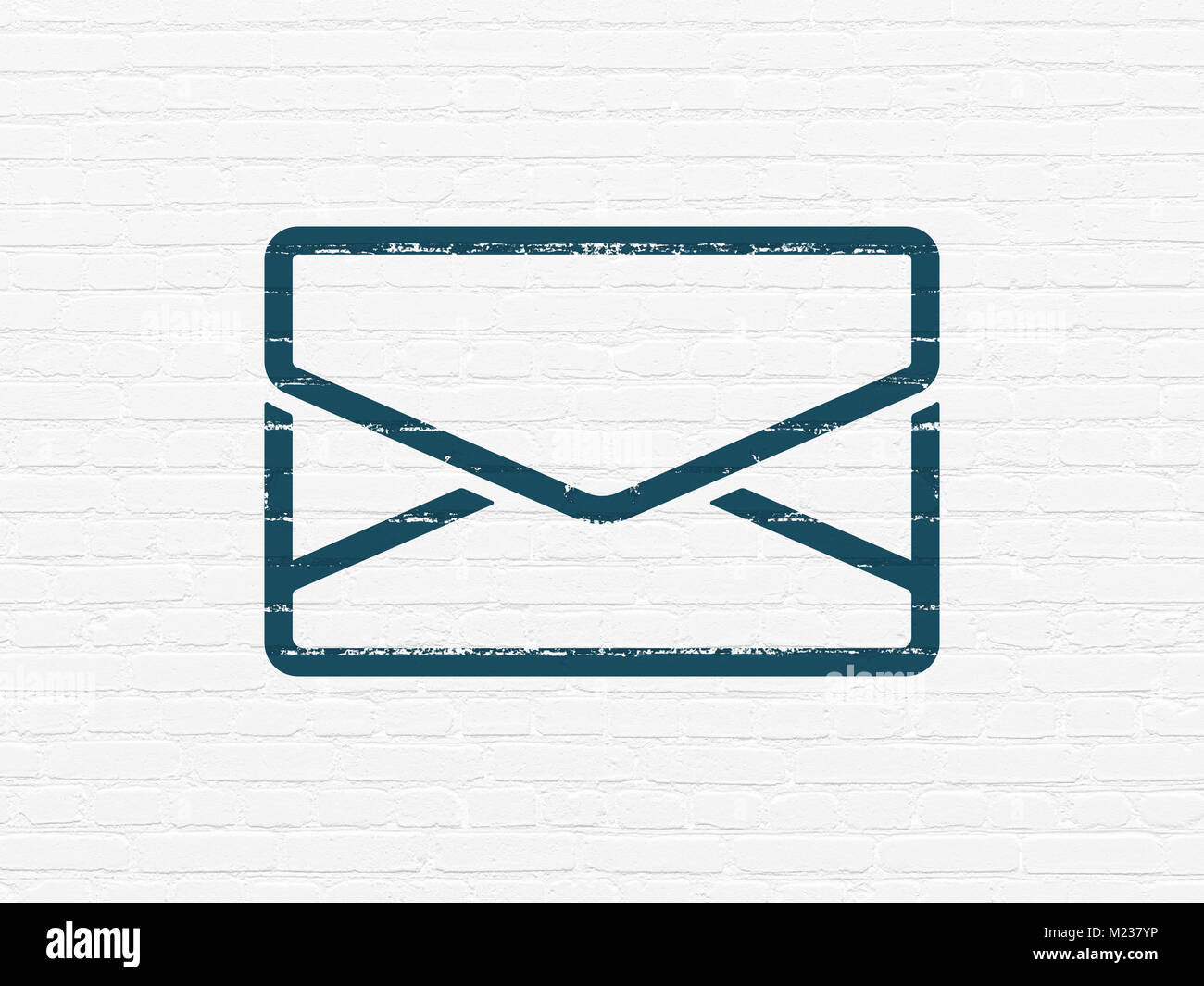 Business concept: Email on wall background Stock Photo - Alamy