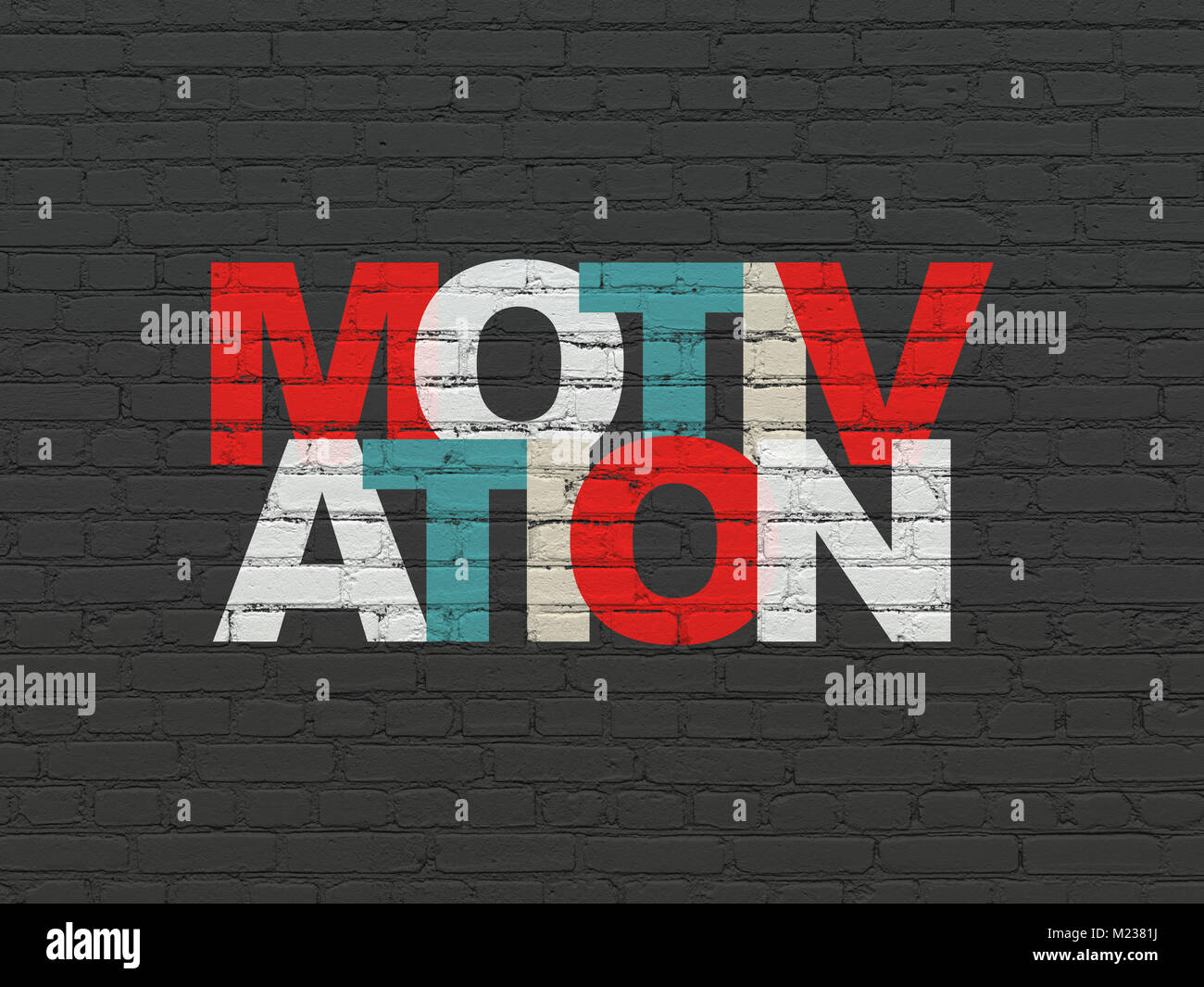 Business concept: Motivation on wall background Stock Photo - Alamy