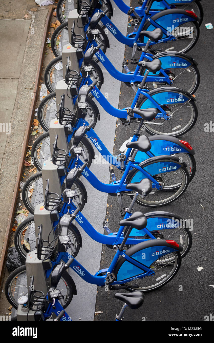 Citi Bike New York cities Official Bike Sharing System Manhattan Stock ...