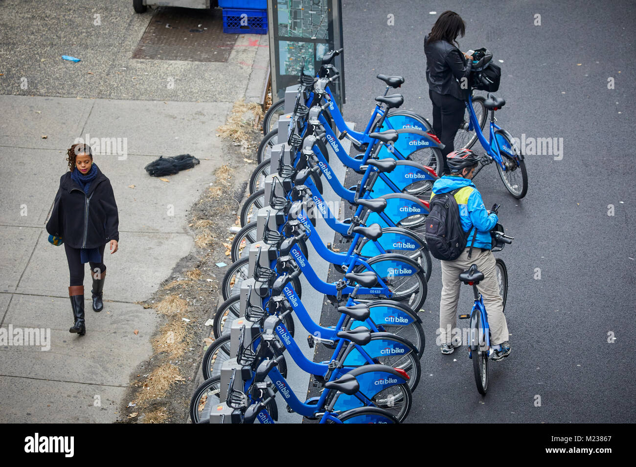 Citi Bike New York cities Official Bike Sharing System Manhattan Stock ...
