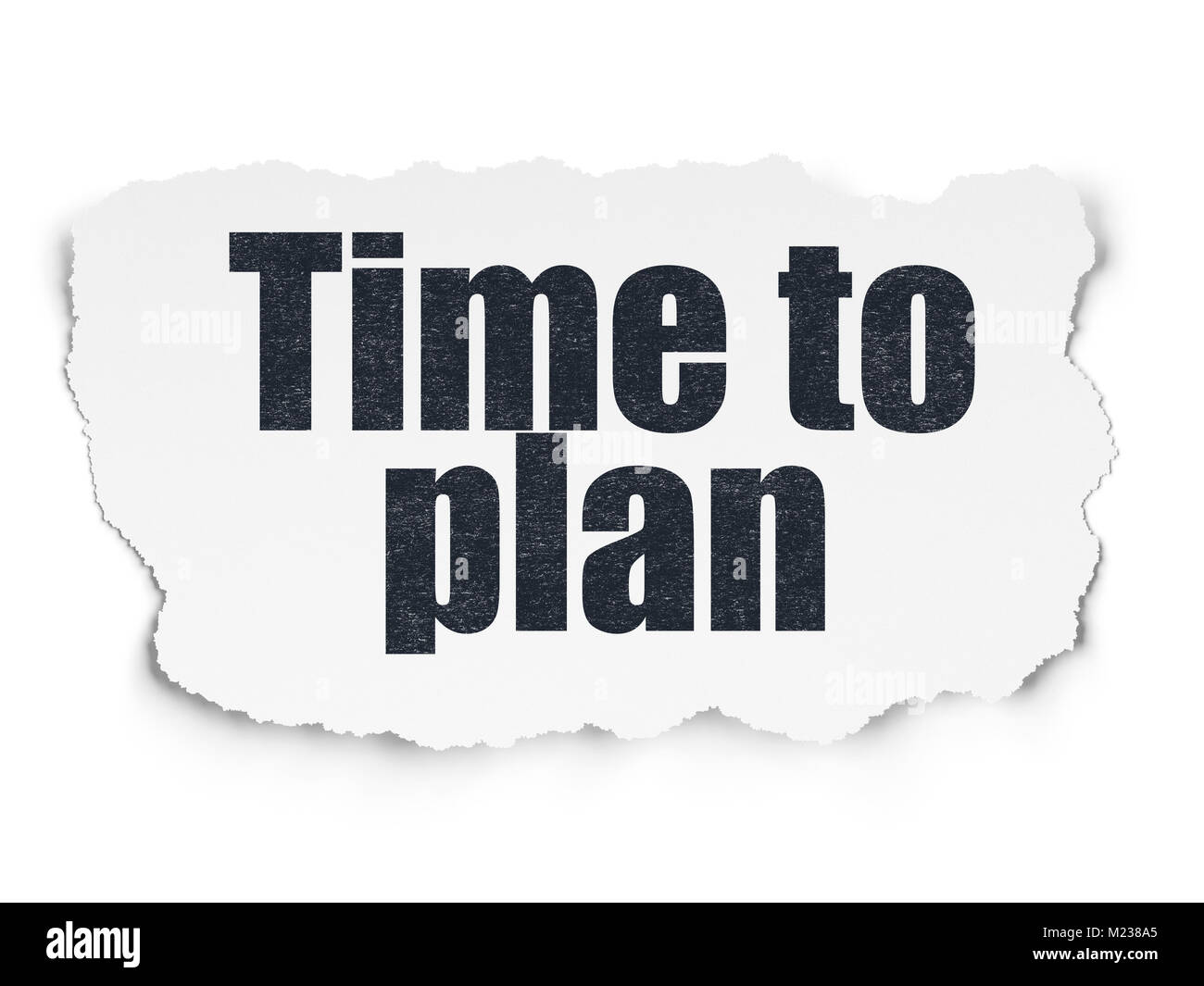Time concept: Time to Plan on Torn Paper background Stock Photo - Alamy