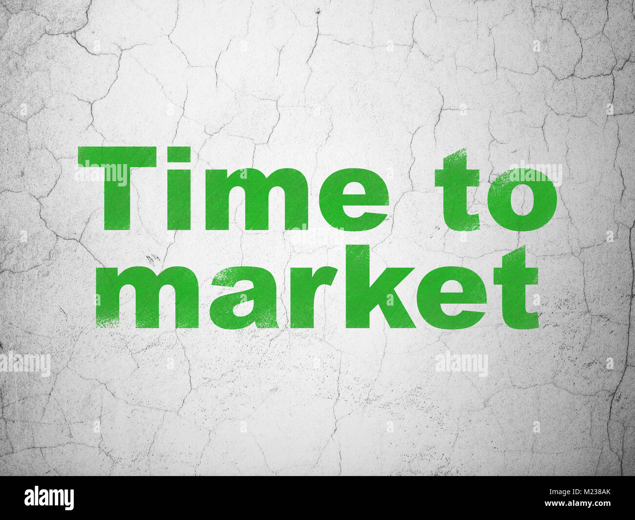 Time concept: Time to Market on wall background Stock Photo - Alamy