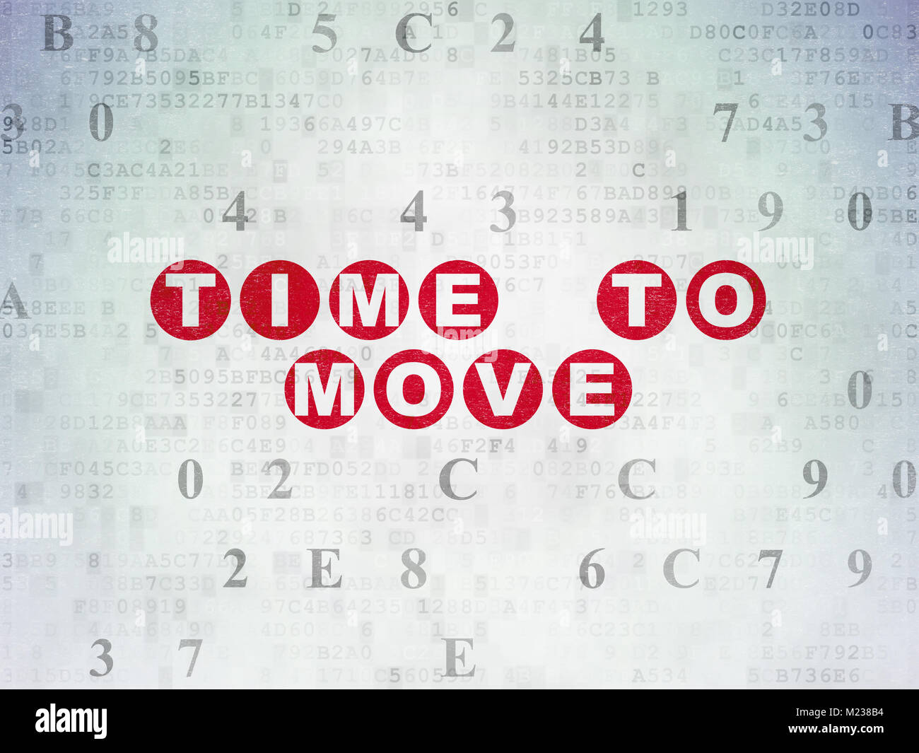 Timeline concept: Time to Move on Digital Data Paper background Stock ...