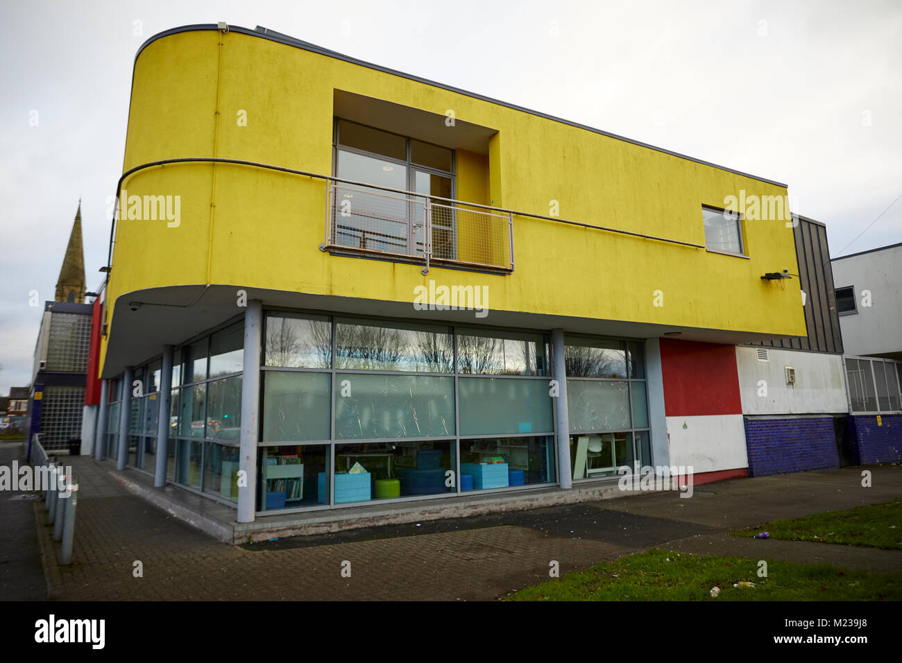 Moss side Manchester, Millennium Powerhouse youth club built in 1999 on ...