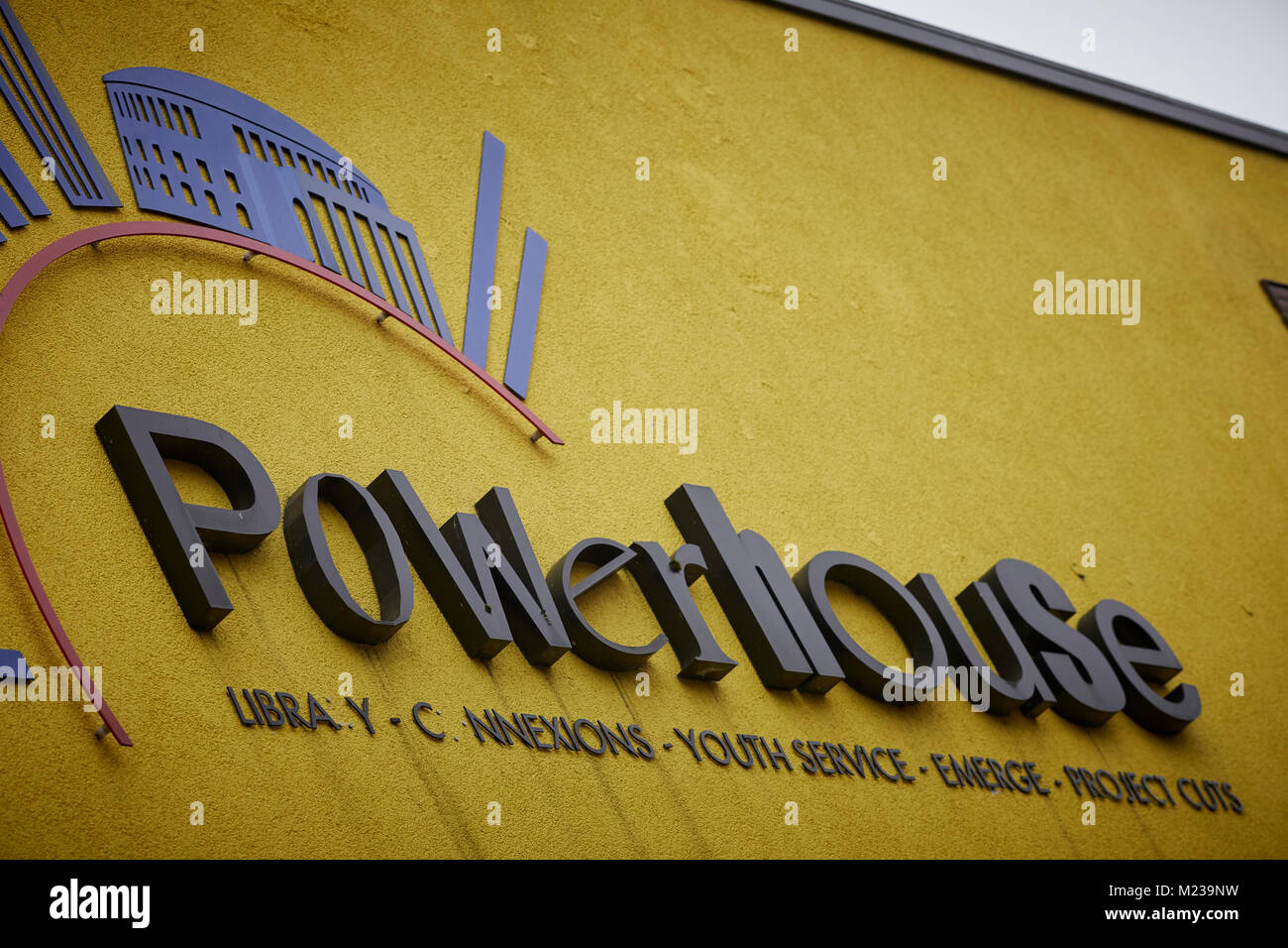 Moss side Manchester, Millennium Powerhouse youth club built in 1999 on ...