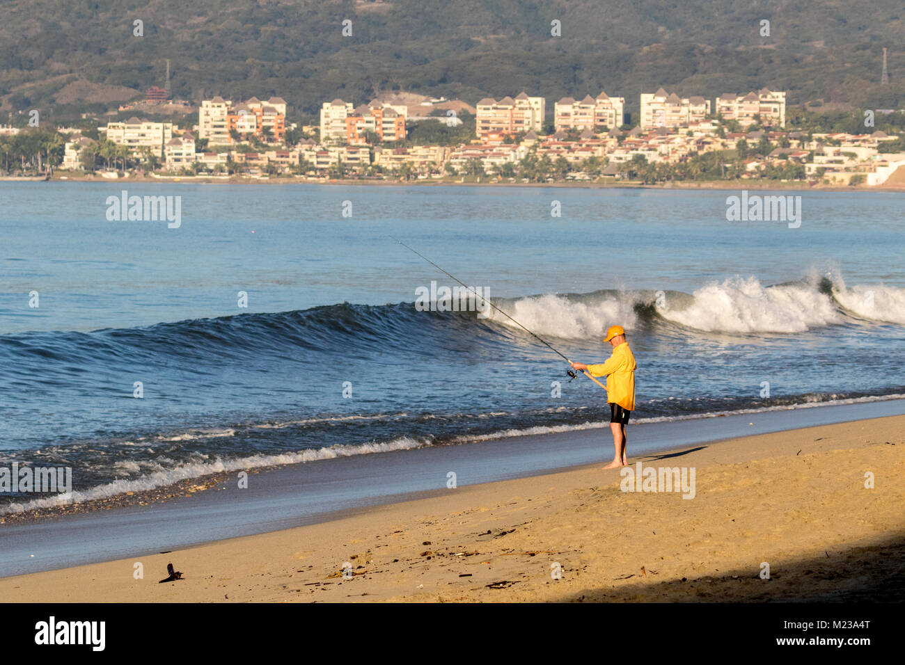 Surfcasting beach fishing hi-res stock photography and images - Alamy