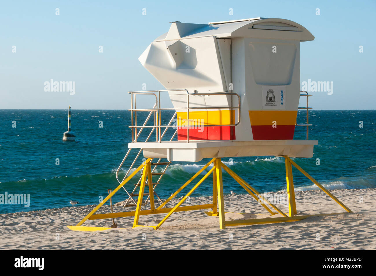 Beach Lifeguard Booth Stock Photo - Alamy