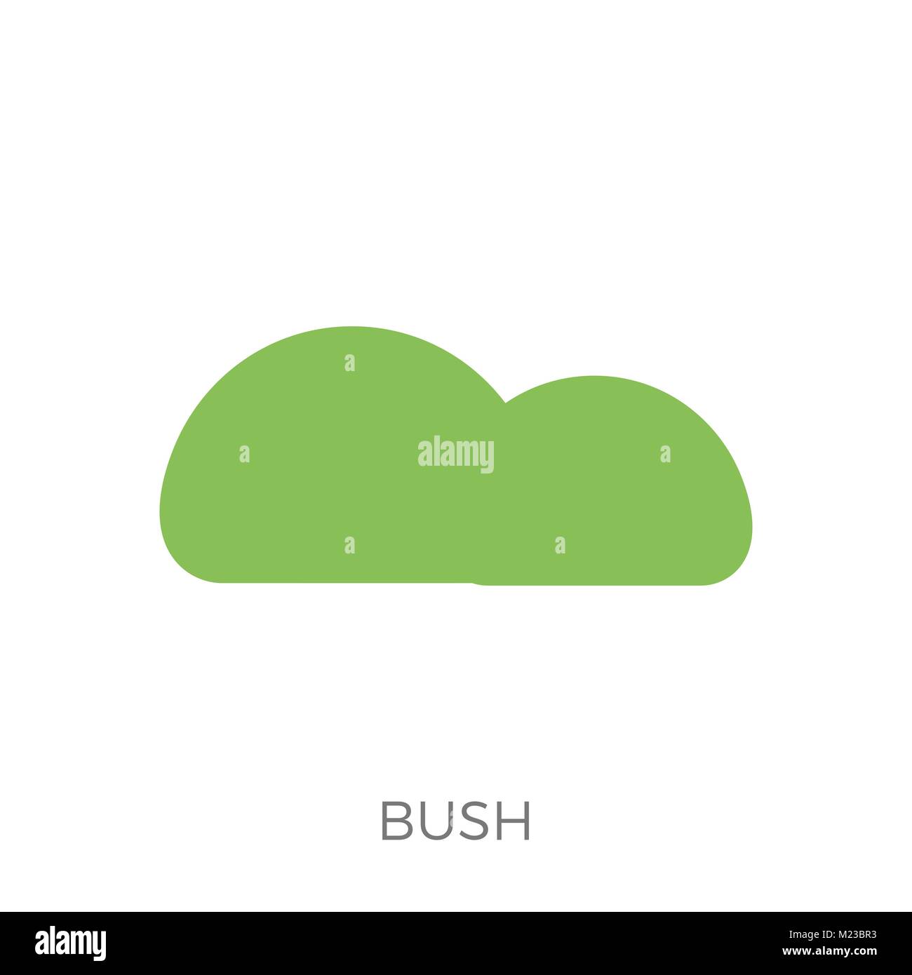 Bush Icon Vector. Isolated on White Background. Trendy Flat Style Stock ...