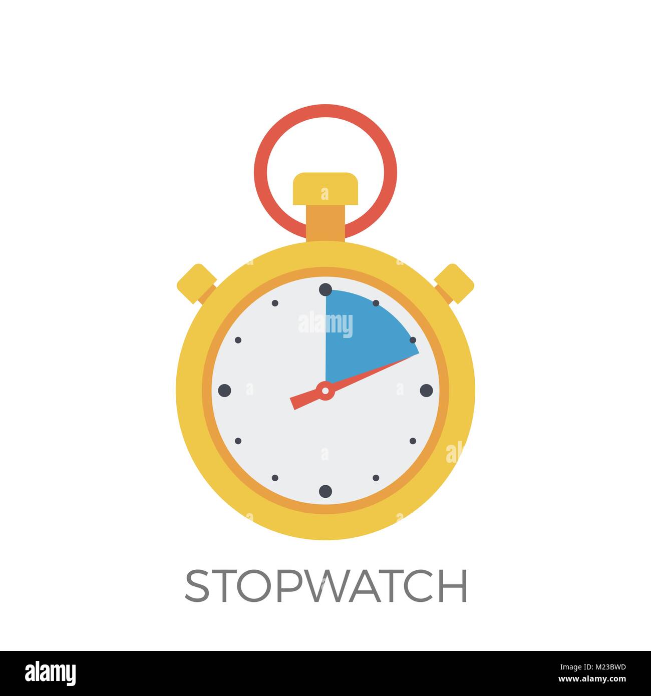 Stopwatch Icon Vector Isolated On White Background Trendy Flat Style Stock Vector Image And Art